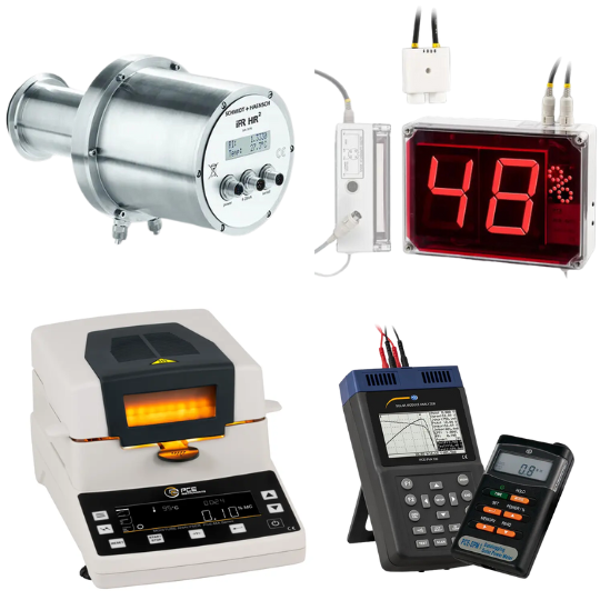 Relative Humidity Meter - Refractometer - Radioactivity Meter